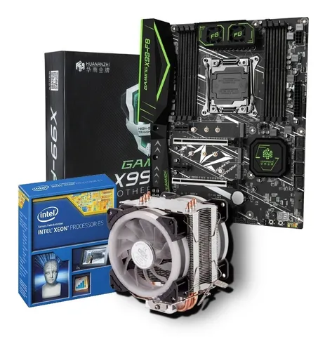 Kit Xeon E5 2696 V3 Placa Mãe F8 X99 Huananzhi Cooler Parcelamento