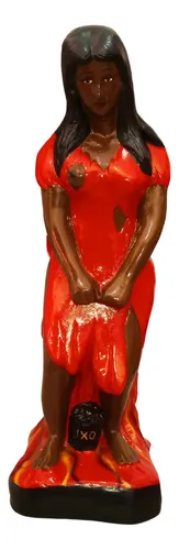 Imagem Maria Mulambo Pomba Gira Da Lixeira 45cm Gesso Parcelamento Sem Juros