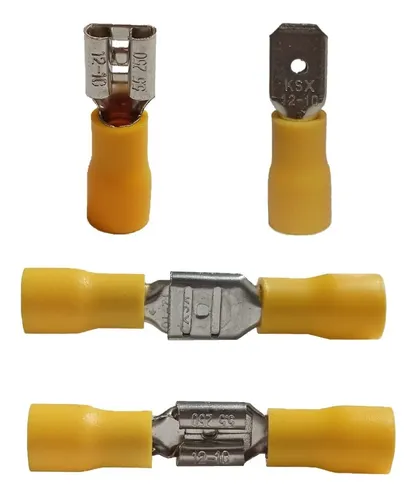 Terminal Macho Y Hembra Faston 12-10 Awg 250 50 Pares Am-e | MercadoLibre