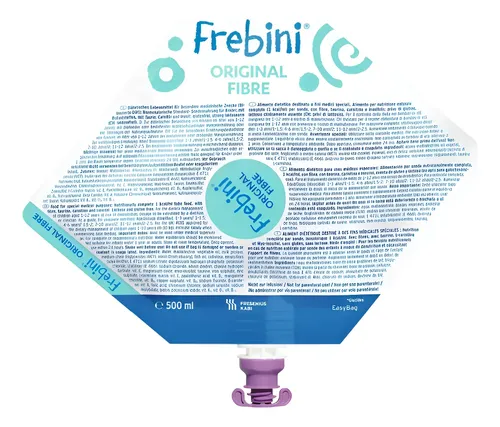 Frebini Original Fibre - 500ml - Caixa Com 15 Packs Neutro | Frete grátis