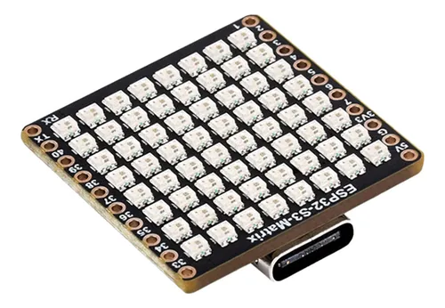 Placa De Desarrollo Esp32-s3 Wifi Matrix 8x8 Rgb-led-fs | Cuotas sin ... Placa De Desarrollo Esp32-s3 Wifi Matrix 8x8 Rgb-led-fs | Cuotas sin ...