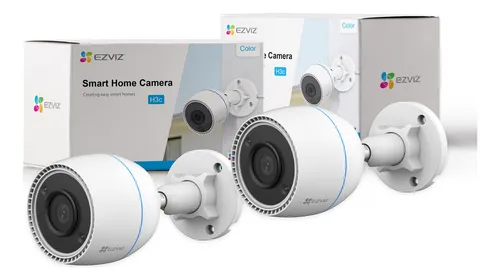 Kitx2 Cámara De Seguridad Wifi Ip Ezviz Exterior Nocturna Kitx2 Cámara De Seguridad Wifi Ip Ezviz Exterior Nocturna
