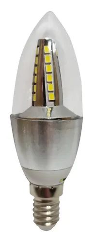 Lâmpada Led Formato Vela 4w Chama E14 Branco Frio 6k