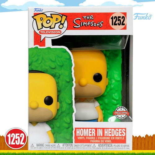 Funko Pop Homero En Arbusto 1252 Los Simpson Exclusivo Envío Gratis