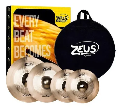 Kit Set De Pratos Zeus Evolution Pro Set C 14 16 20 + Bag Kit Set De Pratos Zeus Evolution Pro Set C 14 16 20 + Bag