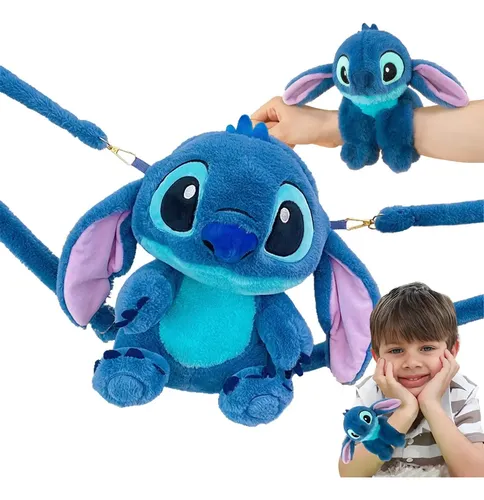 Set Regalo: Combo Mochila Suave Peluche Stitch + Pulsera Tierno De ...