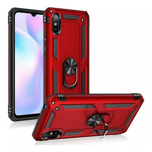 Mica Funda Rudo Con Anillo Para Xiaomi Redmi 10c Meses Sin Interés