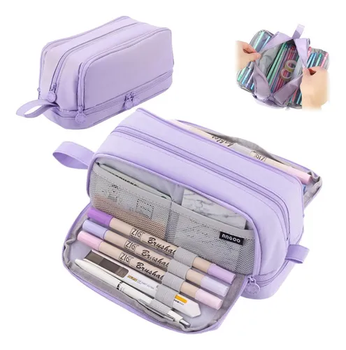 Large Capacity Pencil Case With 4 Compartments | Meses sin interés