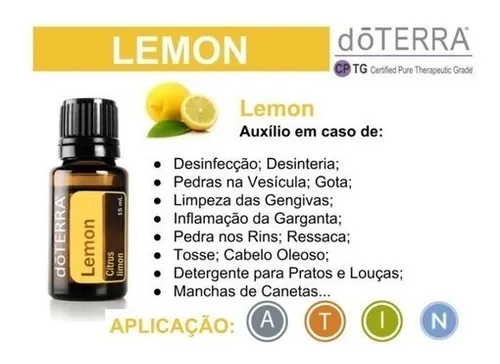 Kit 3 Óleo Essencial Lemon 5ml Do Terra 100% Puro Original à venda em ... Kit 3 Óleo Essencial Lemon 5ml Do Terra 100% Puro Original à venda em ...