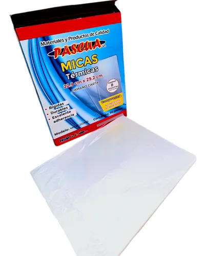 Mica Térmica Tamaño Carta 8 Milésimas C/50 Piezas | MercadoLibre