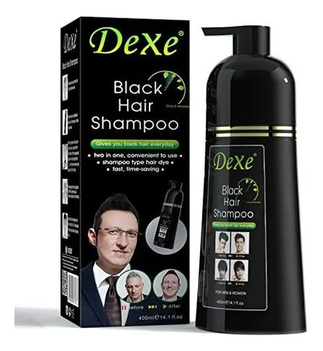 Shampoo De Cabelo Preto400ml Dexe Instant Black Hair Shampoo ...
