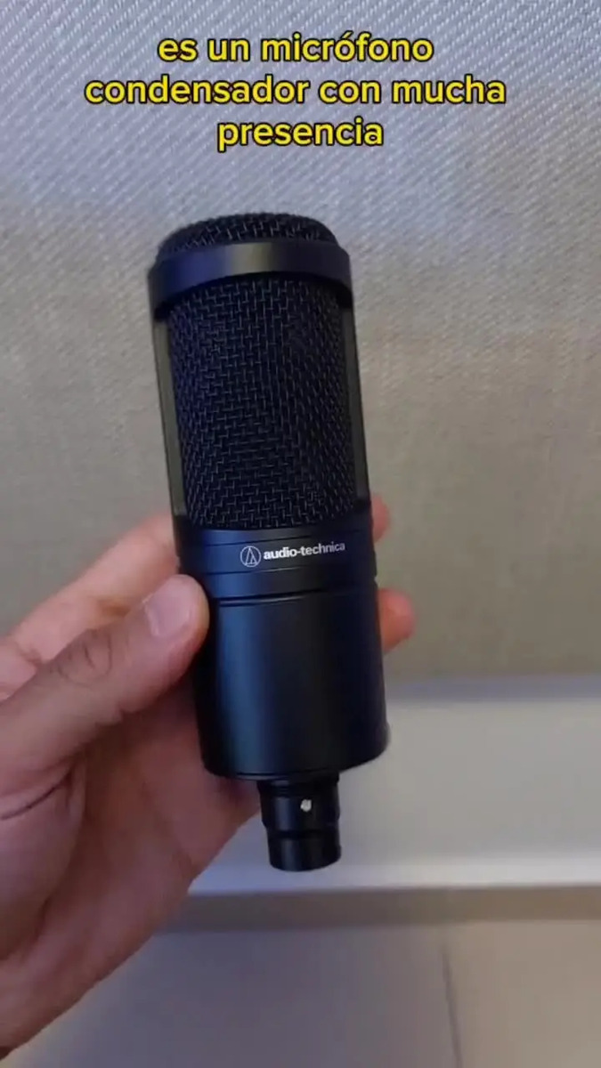 Micrófono Audio-Technica AT2020 Condensador Cardioide color negro ...