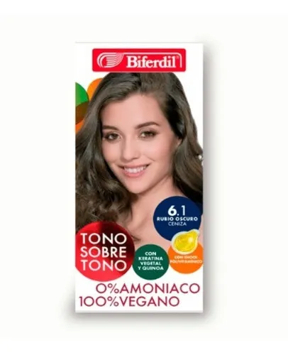 Tintura Coloración Biferdil Tono Sobre Tono 0 Amoniaco Kit Tono 6.1 ... Tintura Coloración Biferdil Tono Sobre Tono 0 Amoniaco Kit Tono 6.1 ...