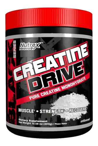 Creatine Drive Nutrex Research 300 Gr Creatina Pura Monohidratada Sabor