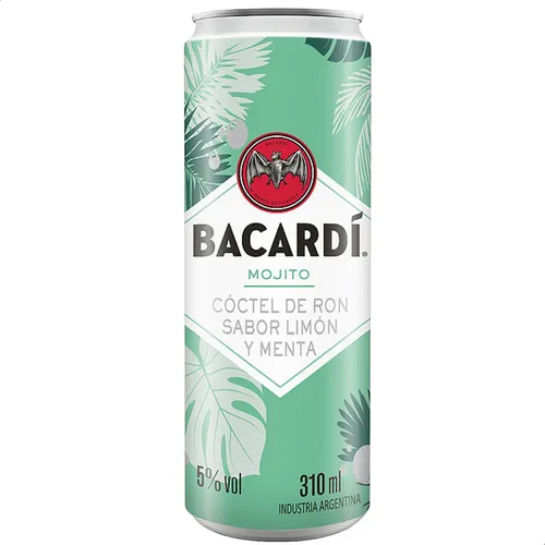 Ron Bacardi Mojito Lata Coctel De Ron Sabor Limon Y Menta Mercadolibre