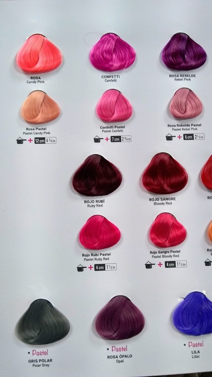 Tinte De Colores Fantasía Para Cabello Rbl Meses Sin Intereses