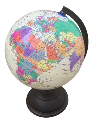 Globo Terrestre Mapa Mundi Giratório Decoração Mesa Frete Grátis