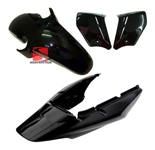 Paralama Cbx 250 Twister Aba Tanque Rabeta Preto 2001 2008