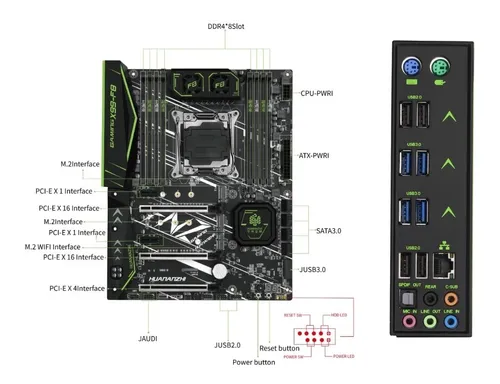 Kit Xeon E5 2678 V3 Placa Mãe F8 X99 Huananzhi Cooler à Venda Em