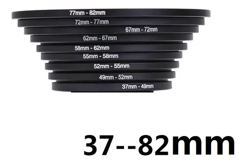 Kit Anel 9 Adaptador P/filtro Nd Câmera 37mm-82mm Step Up Kit Anel 9 Adaptador P/filtro Nd Câmera 37mm-82mm Step Up