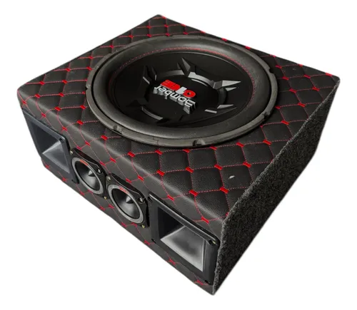 Caixa Trio Dutada Slim + Subwoofer 12 Polegada 650w 4ohms ...