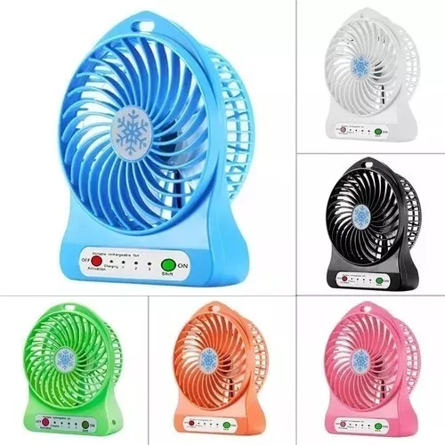 5 Mini Ventiladores Recargables Portatiles Para Escritorio Mercadolibre