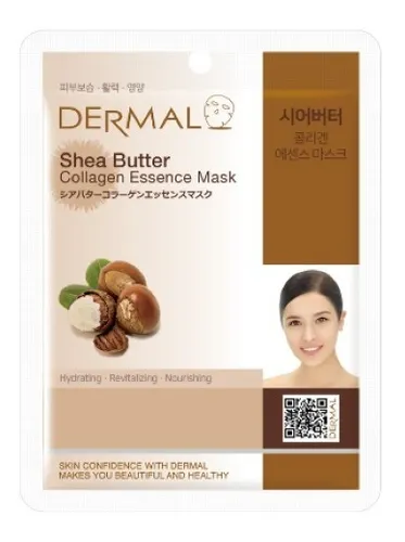 Mascarilla Coreana Dermal Manteca De Karité 50 Piezas 23g Envío Gratis