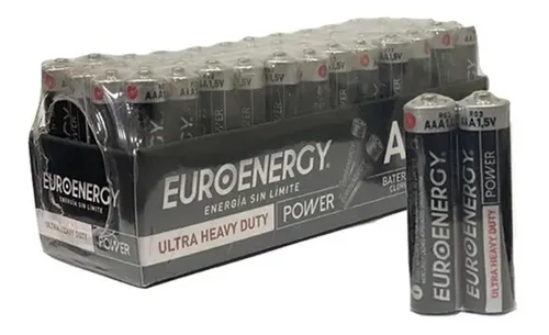 Pack X48 Pilas Aaa Euroenergy Zinc 1,5v Ultra Heavy Duty Pack X48 Pilas Aaa Euroenergy Zinc 1,5v Ultra Heavy Duty