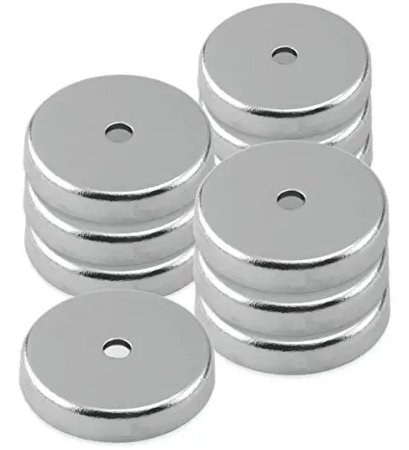 Round Base Magnet Fastener With 0 190 Center Hole Chrom... | Envío gratis