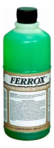 Ferrox Removedor Neutralizador De Ferrugem 500 Ml