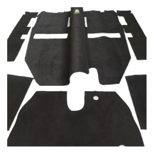 Vocho Kit De Tapas Negras 4pz Cb Y Alfombra 6pz Calidad¡ Meses