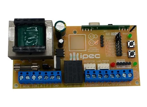 Central De Comando Placa Universal Portão Automatico X2 St ... Central De Comando Placa Universal Portão Automatico X2 St ...