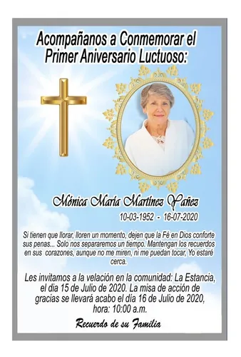 Total 42 Imagen Frases Para Esquelas Para Aniversario Luctuoso