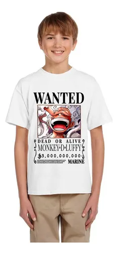 Playera Niño Cartel Wanted Monkey D Luffy One Piece 3000 | Meses sin ... Playera Niño Cartel Wanted Monkey D Luffy One Piece 3000 | Meses sin ...