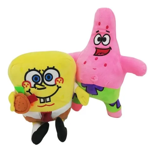 Peluches Pareja Bob Esponja Y Patricio Estrella 30cm Envío Gratis