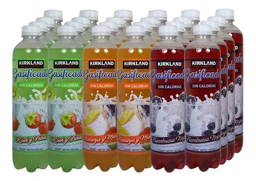 Caja De Aguas Saborizadas Kirkland Signature 24 Pzs De 503ml | MercadoLibre