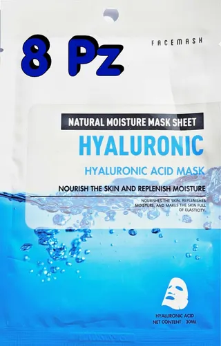 Pack 10 Mascarillas Coreanas Acido Hialurónico Bisutang 89