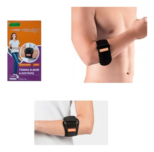 Tennis Elbow Ajustável Hidrolight Cinta Tensor Cotoveleira Tennis Elbow Ajustável Hidrolight Cinta Tensor Cotoveleira
