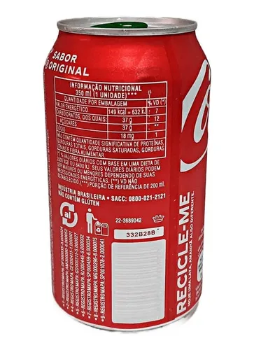 Refrigerante Coca Cola Sabor Original Lata 350ml à venda em São José ... Refrigerante Coca Cola Sabor Original Lata 350ml à venda em São José ...