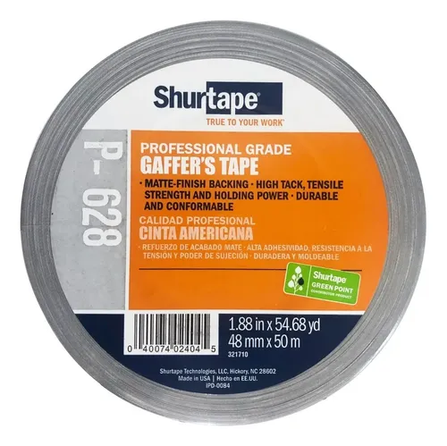 Cinta Adhesiva Tela Shurtape Cinta Gaffer 48mm X 50mts Color Gris 50m X ...