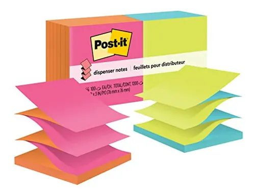 Notas Emergentes Post It 3x3 Pulgadas 12 Blocs Notas Adhe Cuotas