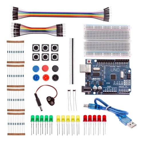 Kit Compatível Com Arduino Uno R3 Para Iniciante | Parcelamento sem juros Kit Compatível Com Arduino Uno R3 Para Iniciante | Parcelamento sem juros