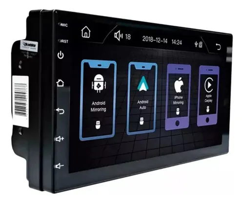 Central Multimídia Universal Radio Mp5 Bluetooth 7pol Touch | Parcelamento sem juros