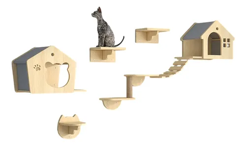Muebles De Pared De Gato, Estanterías, Juguetes Raspados | Envío gratis
