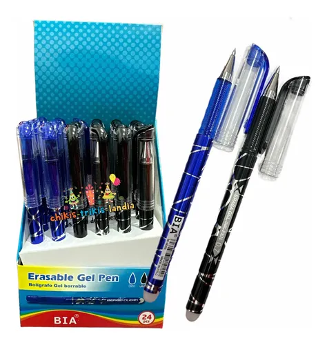 24 Plumas Borrables Lapicero Gel 0.7 Mm Bolígrafo Surtido | MercadoLibre