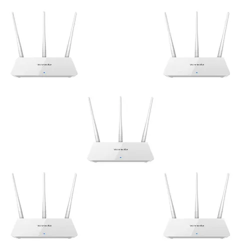Kit 5 Router Inalámbrico Tenda F3 300 Mbps Con 3 Antenas Envío Gratis