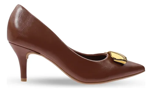 Scarpin Feminino Vizzano Original Salto Fino 1185.1445 Leve ...