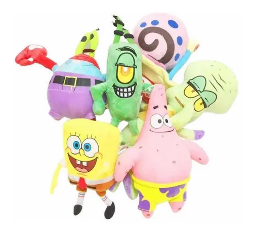 Bob Esponja Pack Peluches De Bob Patricio Y Gary Calidad Super Soft