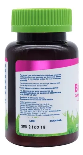 Biotina Colágeno Y Vitamina C 180 Tabletas Vidanat 3 Frasco Sabor Sin