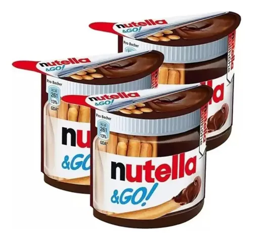 Biscoito Nutella Go 52g (3 Potes) Kit Biscoito Nutella | MercadoLivre